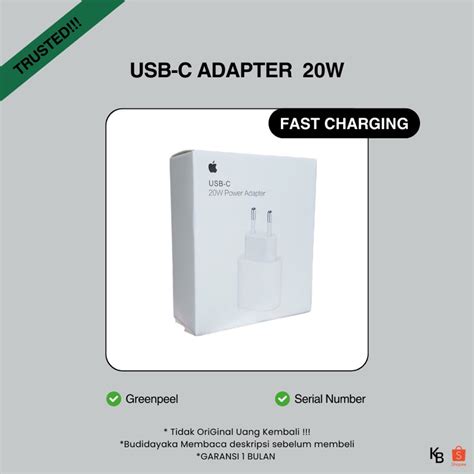 Jual Adapter Fast Charging USB C POWER ADAPTER 20W ORIGINAL Shopee Indonesia