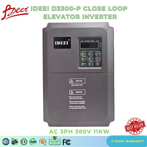 Ideei 11kw 380v Close Loop Elevator Inverter For Gear And Gearless Motor
