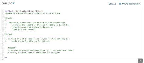 Solved Function C Reset MATLAB Documentation 1 Function L Chegg
