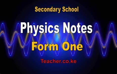 Introduction To Physics Videos And Notes Form 1 Teacher Co Ke