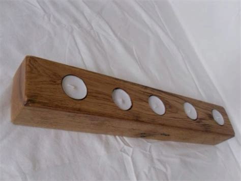 Wood Diy Home Accents Rustic Candle Holder Ideas Homemade Wooden