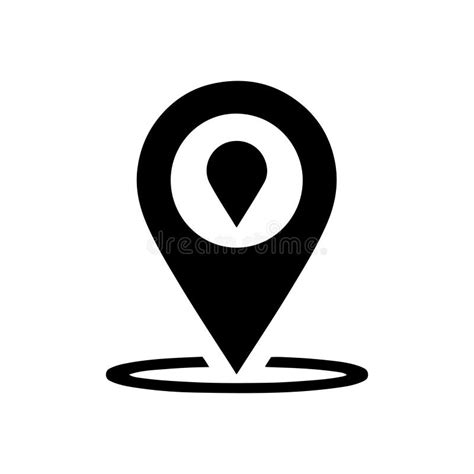 Map Pin Place Marker Vector Icon Design On White Background Stock Vector Illustration Of Road