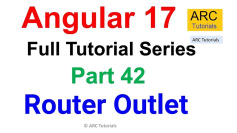 Angular 17 Tutorial For Beginners 42 Router Outlet Angular 17 Tutorial Youtube