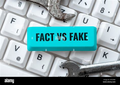 Conceptual Caption Fact Vs Fake Internet Concept Is It True Or Is False Doubt If Something Is