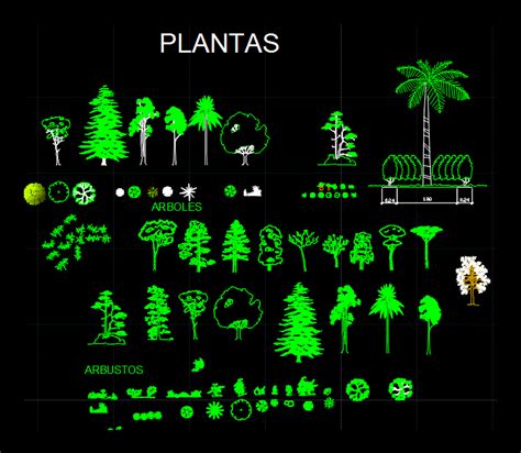 Trees And Plants Vegetation DWG Block For AutoCAD Designs CAD