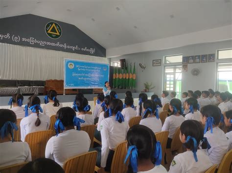 မော်လမြိုင်မြို့နယ် အမှတ် ၉ အခြေခံပညာအထက်တန်းကျောင်း၌ မြန်မာ့သနပ်ခါးအကြောင်း သိကောင