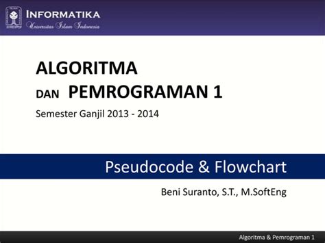 Algoritma Dan Pemrograman C Pseudocode And Flowchart Pdf