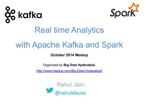 Real Time Analytics With Apache Kafka And Apache Spark Pptx Databases Computer Software