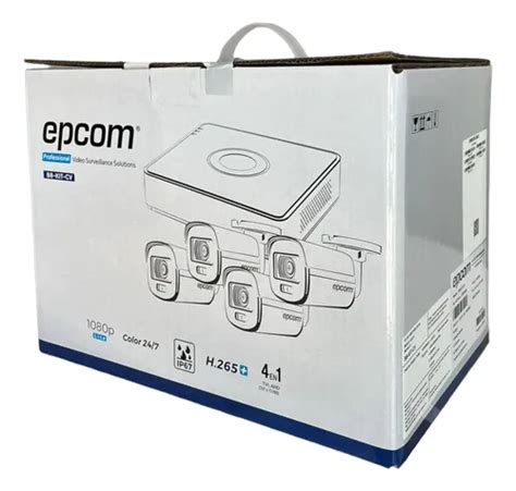 Kit 4 Cámaras Colorvu Metal 2 8mm 1080p 2mp Epcom B8 Kit Cv Envío Gratis