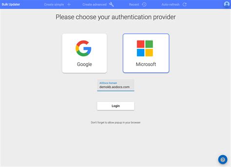 Bulk Updater Access And Sign In Aodocs Knowledge Base