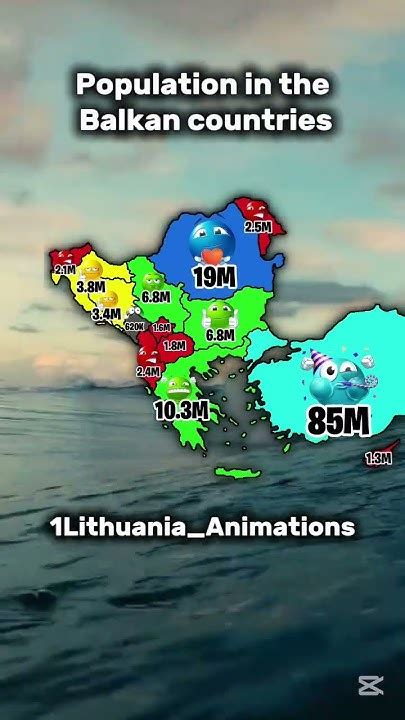 Population In The Balkan Countries Youtube