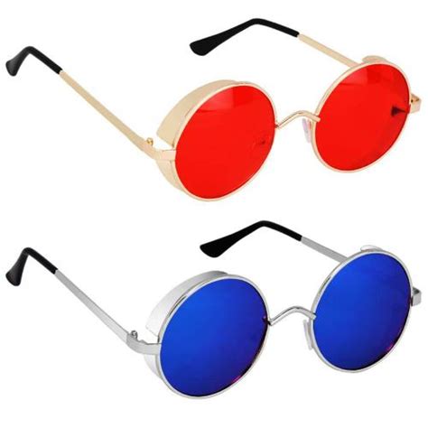 Phenomenal Unisex Round Sunglasses Combo Of 2 Men And Women Jiomart