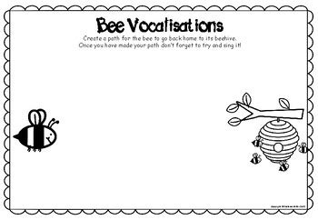 Bee Vocalisation Vocalization Worksheets By Steffi Makes Music