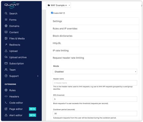 Introducing Quants Web Application Firewall Rate Limiting Quantcdn