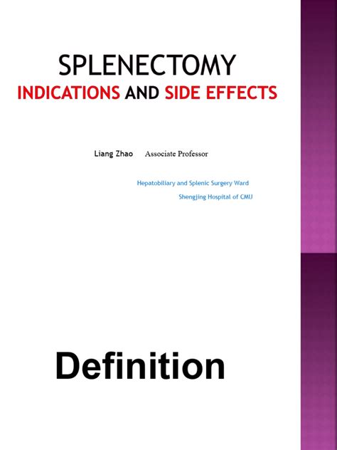 Splenectomy Pdf Spleen Anemia