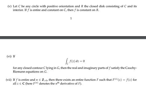 Solved Complex AnalysisPlease Help With V And Vii Which Chegg Com