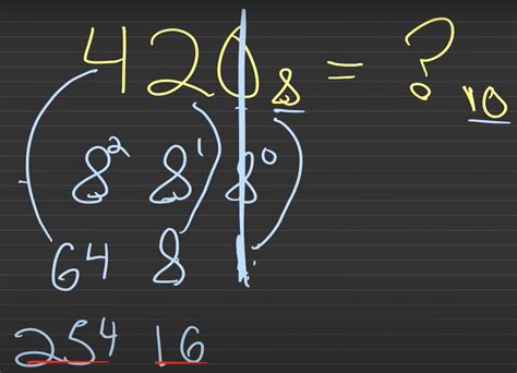 Cómo pasar de OCTAL a DECIMAL
