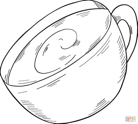 커피 한 잔 색칠하기