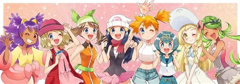 Dawn Lillie May Serena Misty And 3 More Pokemon And 8 More Drawn