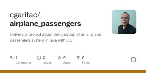 github cgaritac airplane passengers university project about the