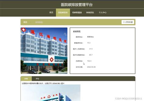 Java计算机毕业设计springbootvue医院碳排放管理平台系统碳排放ue设计 Csdn博客
