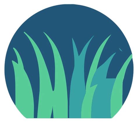 Premium Vector A Grassland Icon Colored Shapes