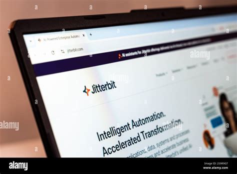 New York Usa January 20 2025 Jitterbit Website Showcasing Ai