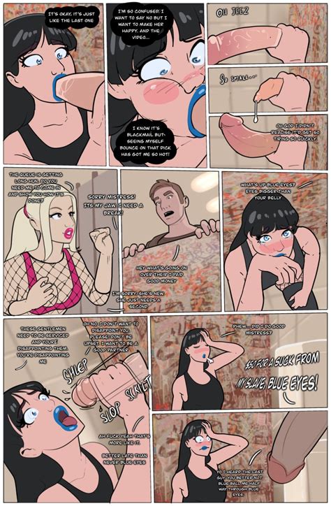 Rule 34 Blue Eyes Blue Lipstick Blush Crossdressing Dominatrix Female