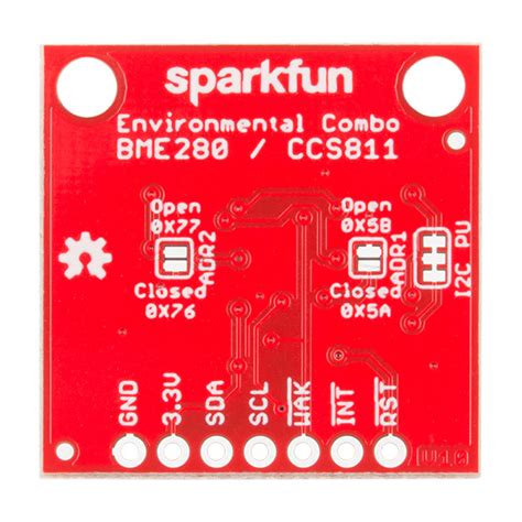 Environmental Combo Breakout Ccs811bme280 Qwiic Sparkfun