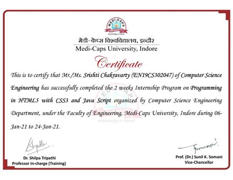 Srishti Chakravarty On Linkedin Internship Programming Html Html