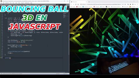 bouncing ball 3d en javascript como hacer sistema de particulas