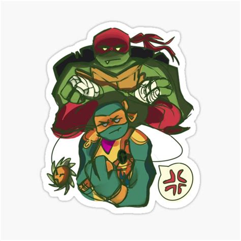 Mad Ralph And Mikey Rottmnt Sticker For Sale By Cakecarton Redbubble