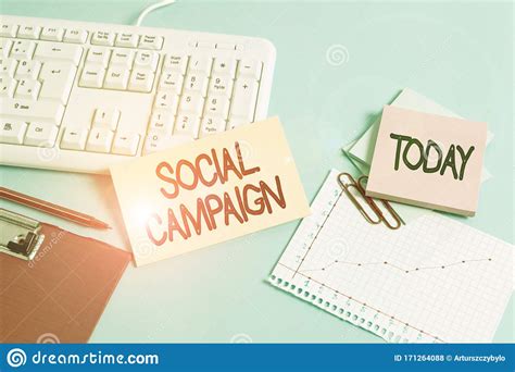Handwriting Text Social Campaign Concept Meaning Use Social Media