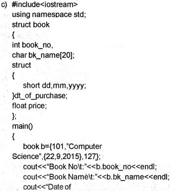 Plus Two Computer Science Chapter Wise Previous Questions Chapter Structures And Pointers A