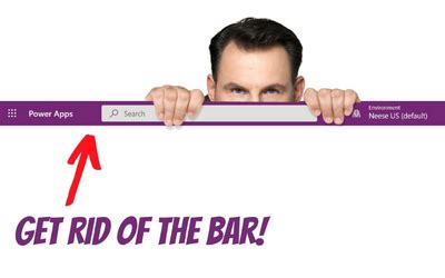 Hide The Power Apps Bar Power Apps Tutorial