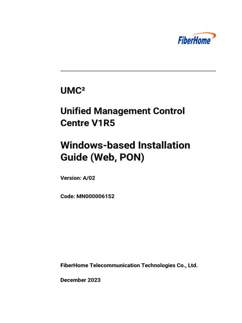 Umc Unified Management Control Centre V1r5 Windows Based Installation