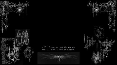 Black Y2k Computer Wallpaper