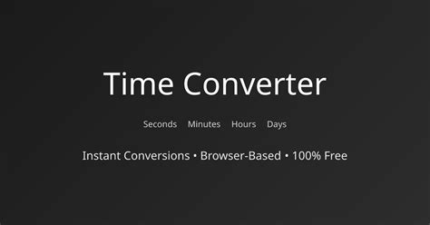 time converter seconds milliseconds hours and days calculator