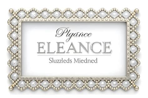 3d Plus Size Model Diamond Border Frame With Elegance Text Concept As A Chic Border Frame Design