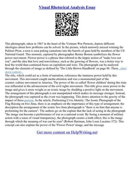 Visual Analysis Essay Examples Pdf Visual Analysis Essay Examples Pdf