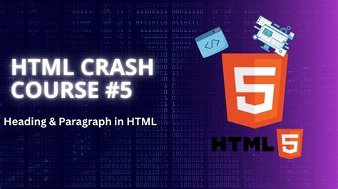 Heading And Paragraph In Html5 Html Crash Course Coding For Skill