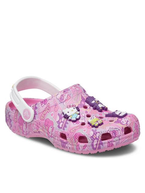 Şlapi Crocs Classic Hello Kitty Clog T 208025 Roz Epantofiro