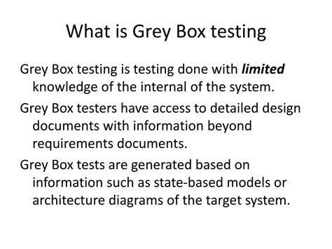 PPT Grey Box Testing PowerPoint Presentation Free Download ID