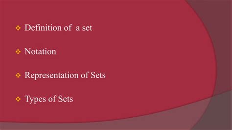Set Theory Definition Of Set Notation Representation Of Set And
