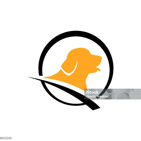 골든 리트리버 개 로고 벡터의 실루엣입니다 개 머리 요소 디자인 개념으로 세련된 골든 리트리버 문자 골든 리트리버에 대한 스톡 벡터 아트 및 기타 이미지 Istock