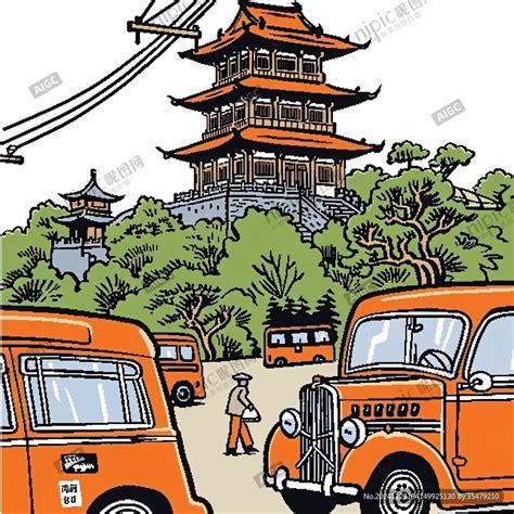 Ai创作图襄樊旅游手绘建筑插画 襄樊插画手绘襄樊旅行 黄鹤楼卡通 广西建筑插画 北上广深插画旅游素描 卡通黄鹤楼 旅游景点插画 毫州城市形象宣传插画 北上广深旅游彩绘插画 汩罗城市插画 广西