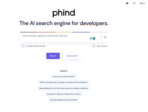 Phind And 21 Ai Search Engine Tools Sites Like