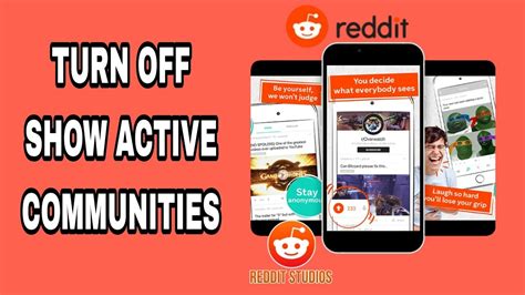 How To Turn Off Show Active Communities On Reddit App Youtube