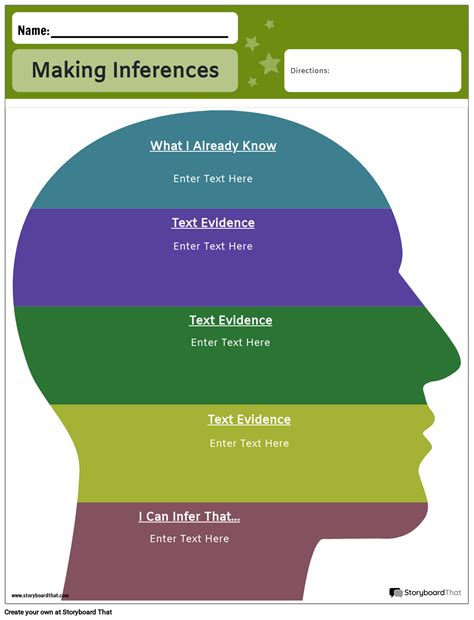 Colorful Silhouette Based Inferencing Template