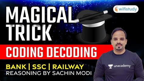 Bank Ssc Railway Reasoning By Sachin Modi Coding Decoding Magical Trick Youtube